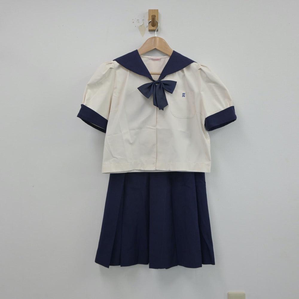 【中古制服】鹿児島県 池田学園池田高等学校 女子制服 3点（セーラー服・スカート）sf016479【リサイクル学生服】 中古制服通販パレイド
