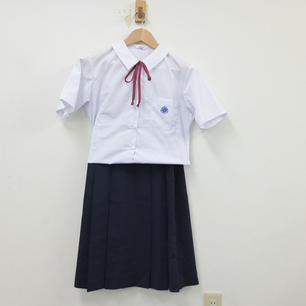 【中古制服】東京都 葛西第三中学校 女子制服 2点（シャツ・スカート）sf016603【リサイクル学生服】 中古制服通販パレイド