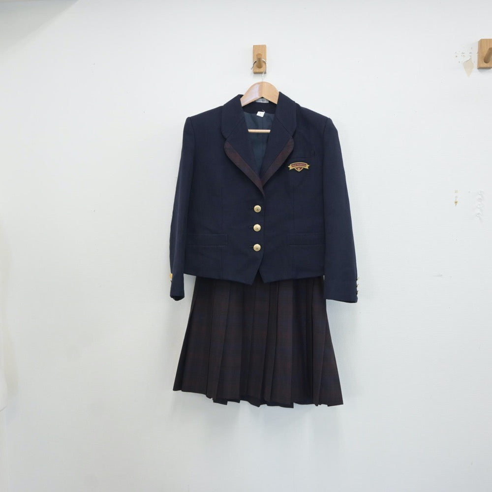【中古制服】茨城県 つくば国際大学高等学校 女子制服 3点（ブレザー・ベスト・スカート）sf016860【リサイクル学生服】 中古制服通販パレイド