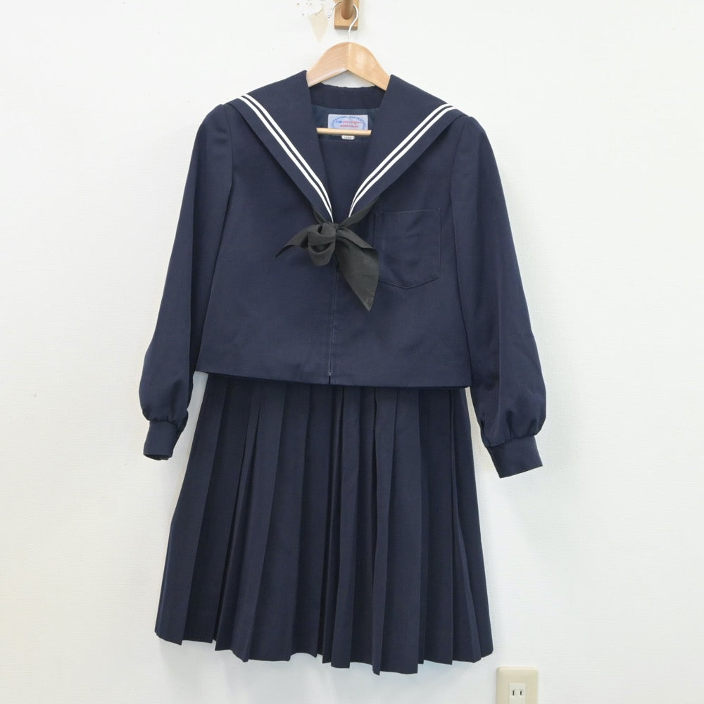 【中古制服】愛知県 岡崎市立矢作中学校 女子制服 3点（セーラー服・スカート）sf016928【リサイクル学生服】 中古制服通販パレイド