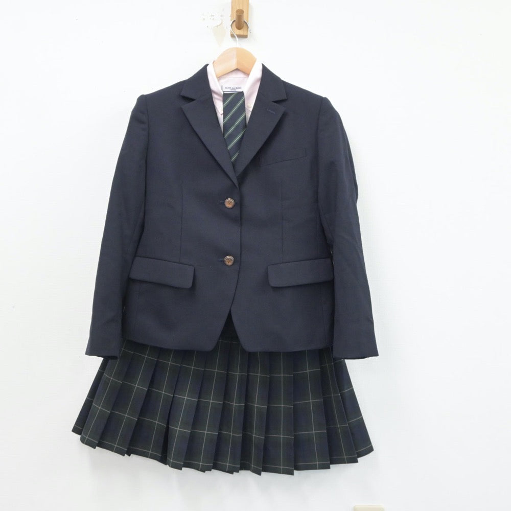 【中古制服】熊本県 玉名女子高等学校 女子制服 5点（ブレザー・シャツ・ニット・スカート）sf016990【リサイクル学生服】 中古制服