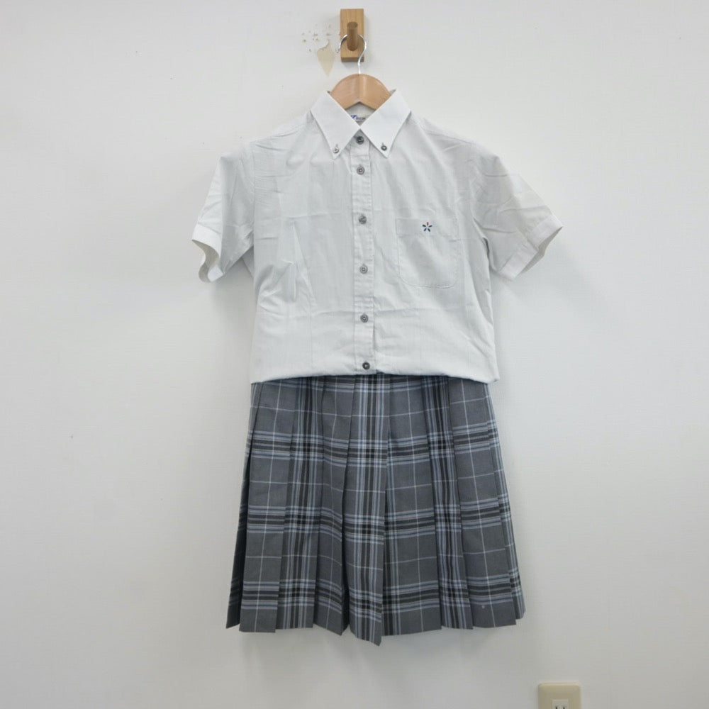 【中古制服】京都府 洛陽総合高等学校 女子制服 2点（シャツ・スカート）sf017071【リサイクル学生服】 中古制服通販パレイド