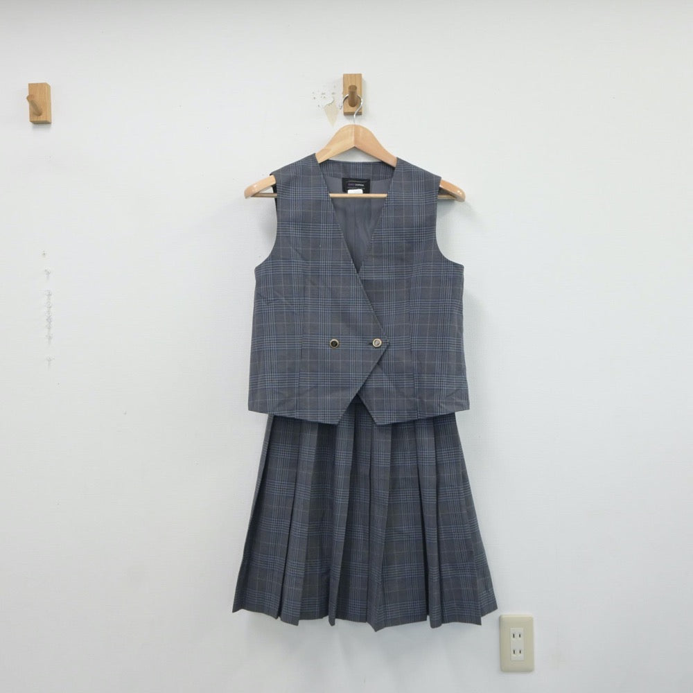 【中古制服】東京都 保谷中学校 女子制服 2点（ベスト・スカート）sf017486【リサイクル学生服】 中古制服通販パレイド