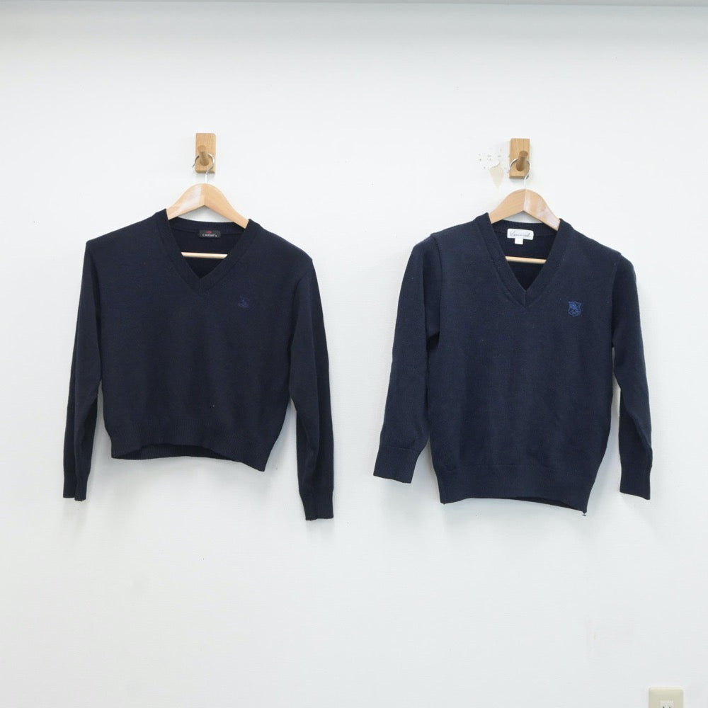 【中古制服】長野県 長野清泉女学院中学・高等学校 女子制服 2点(ニット・ニット)sf017696【リサイクル学生服】 中古制服通販パレイド