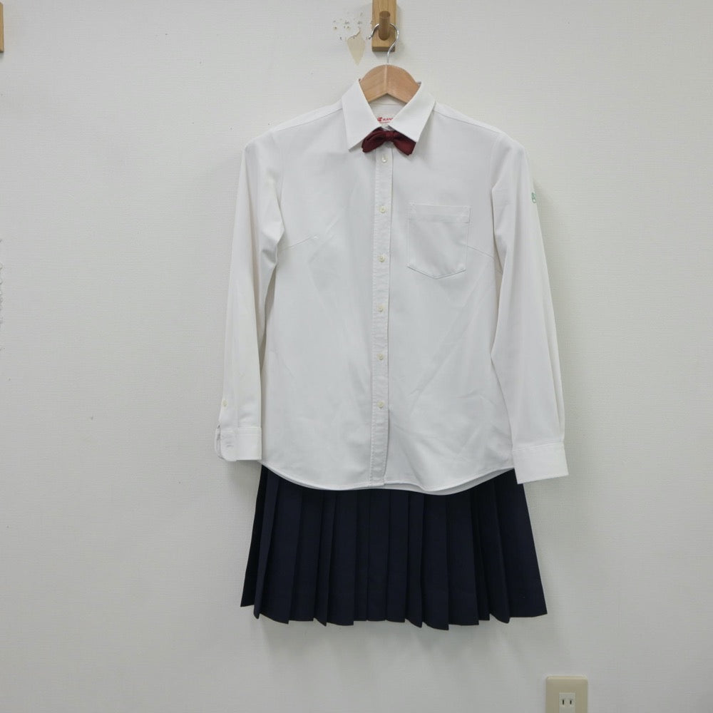 【中古制服】愛知県 名古屋商業高等学校 女子制服 3点（シャツ・スカート）sf018106【リサイクル学生服】 中古制服通販パレイド