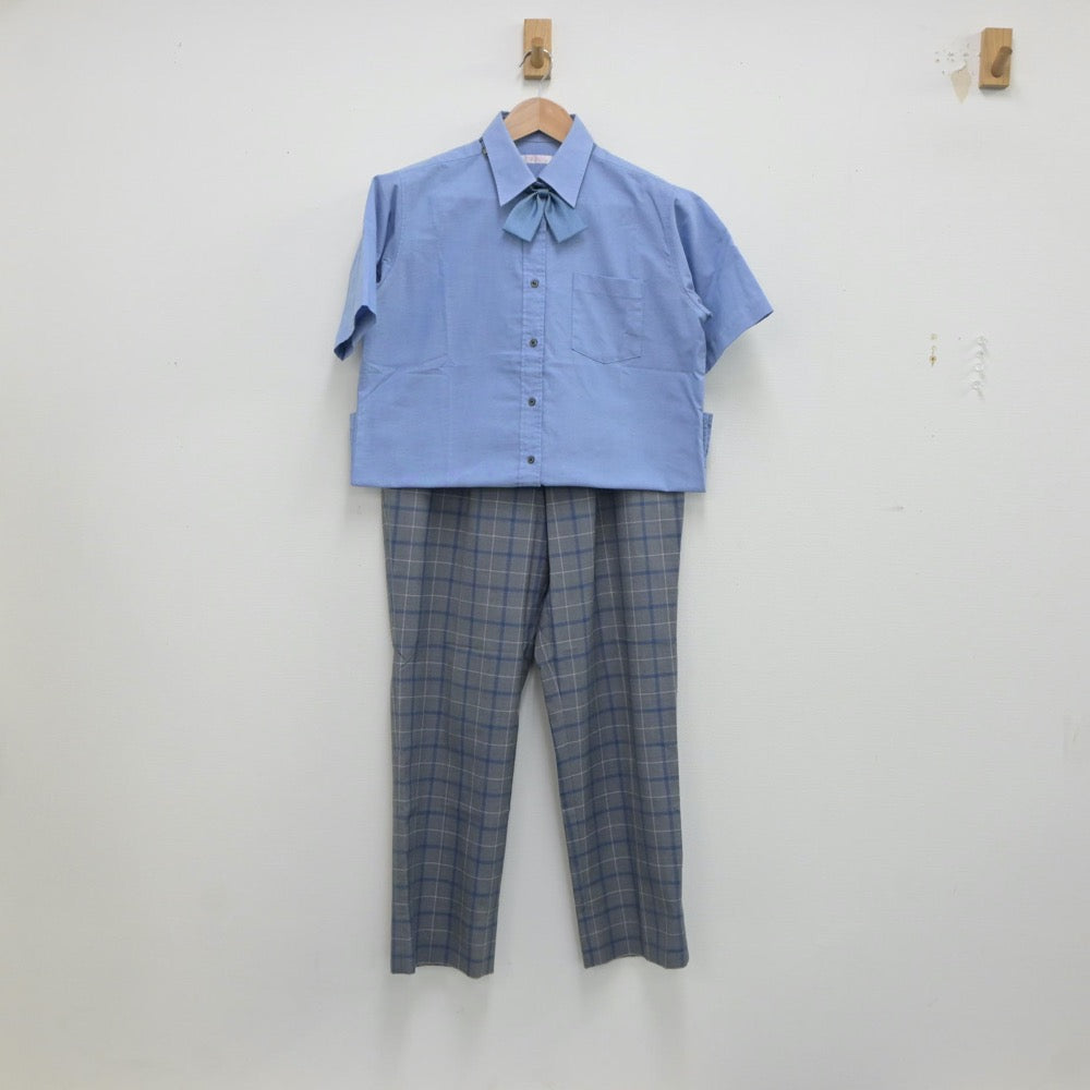 【中古制服】大阪府 大阪府立芦間高等学校 女子制服 3点（シャツ・ズボン）sf018358【リサイクル学生服】 中古制服通販パレイド