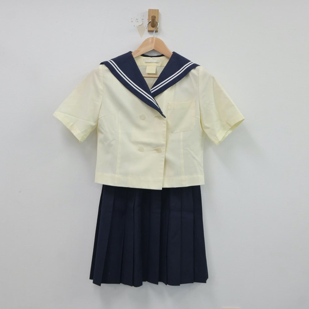 【中古制服】福島県 福島県立郡山商業高等学校 女子制服 2点（セーラー服・スカート）sf018945【リサイクル学生服】 中古制服通販パレイド