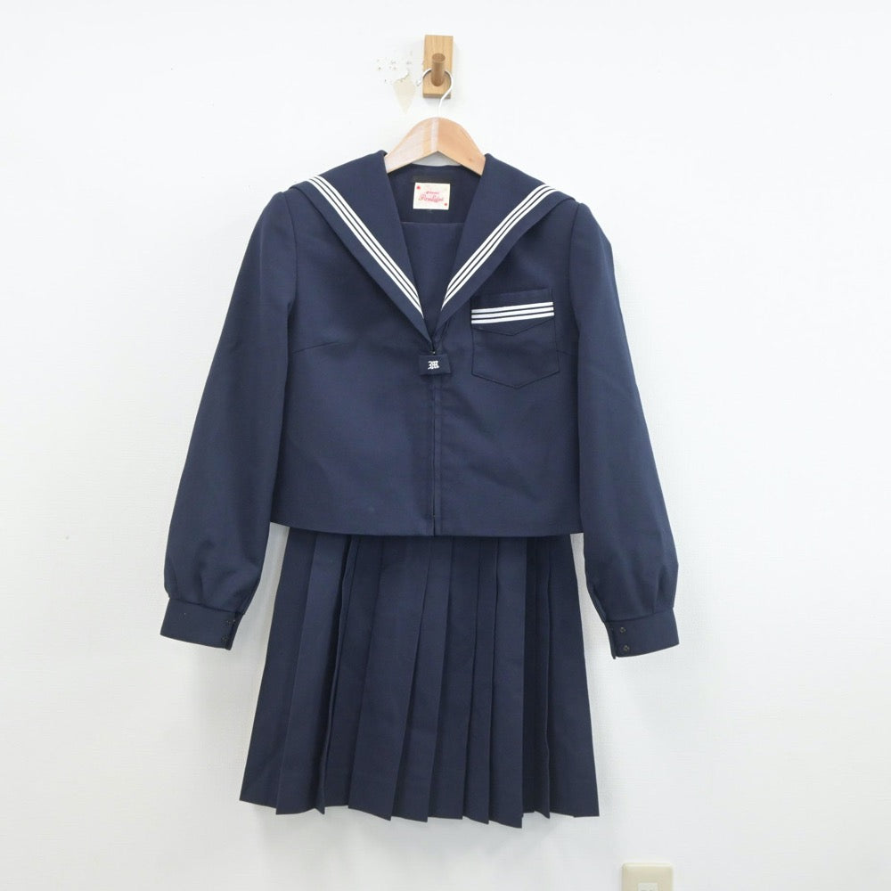 【中古制服】大阪府 箕面市立第一中学校 女子制服 2点（セーラー服・スカート）sf019346【リサイクル学生服】 中古制服通販パレイド