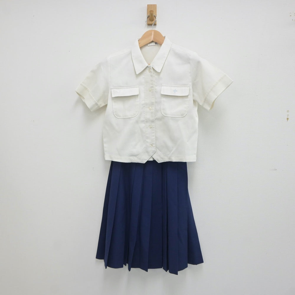 【中古制服】愛知県 名古屋大学教育学部附属中学校 女子制服 3点（シャツ・スカート）sf019627【リサイクル学生服】 中古制服通販パレイド