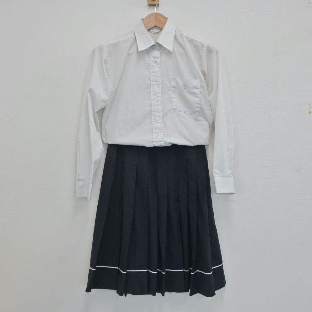 【中古制服】東京都 東京女子学園中学校 女子制服 2点（シャツ・スカート）sf019683【リサイクル学生服】 中古制服通販パレイド