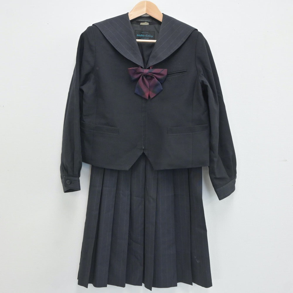 【中古制服】岩手県 岩手女子高等学校 女子制服 3点（セーラー服・スカート）sf019711【リサイクル学生服】 中古制服通販パレイド