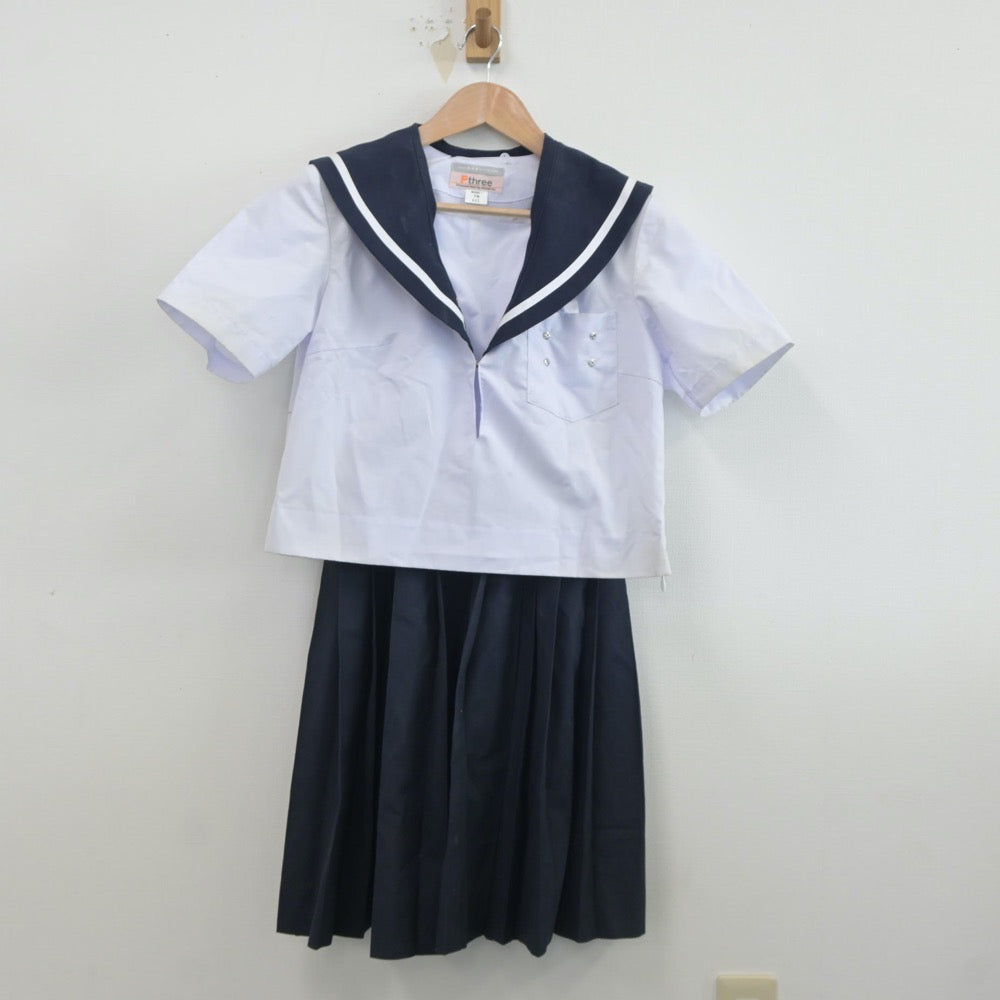 【中古制服】愛知県 碧南市立中央中学校 女子制服 2点（セーラー服・スカート）sf020349【リサイクル学生服】 中古制服通販パレイド