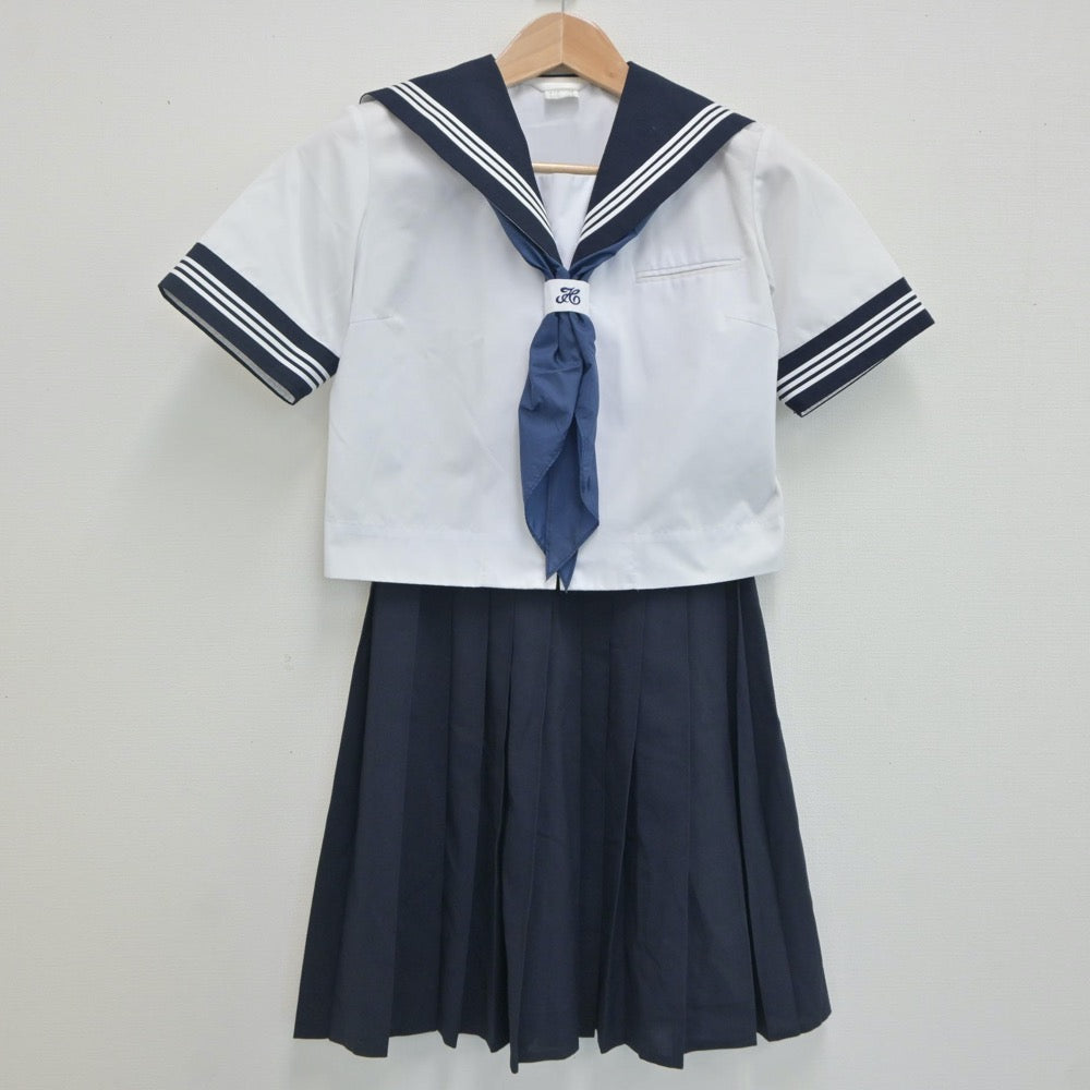 【中古制服】神奈川県 座間市立西中学校 女子制服 3点（セーラー服・スカート）sf020557【リサイクル学生服】 中古制服通販パレイド