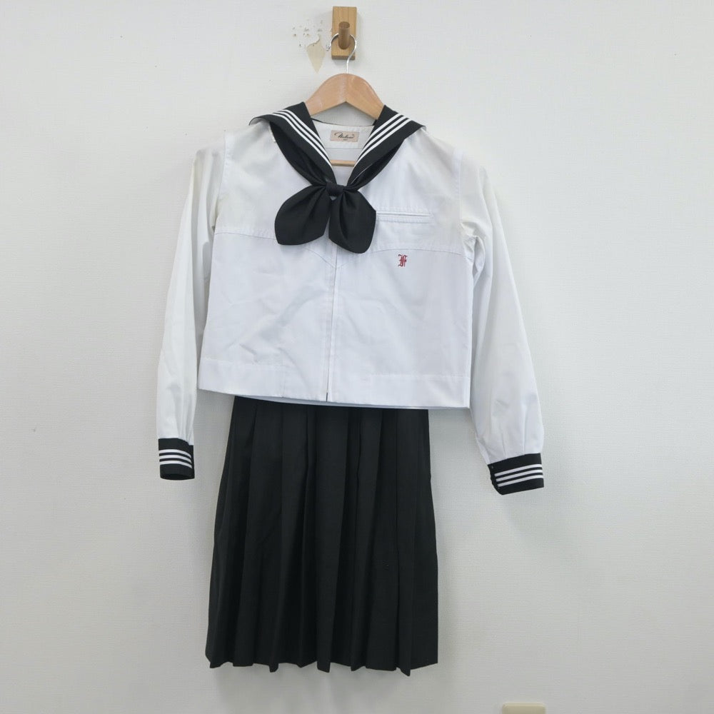 【中古制服】東京都 富士見中学校 女子制服 4点（セーラー服・セーラー服・スカート）sf020611【リサイクル学生服】 中古制服通販パレイド