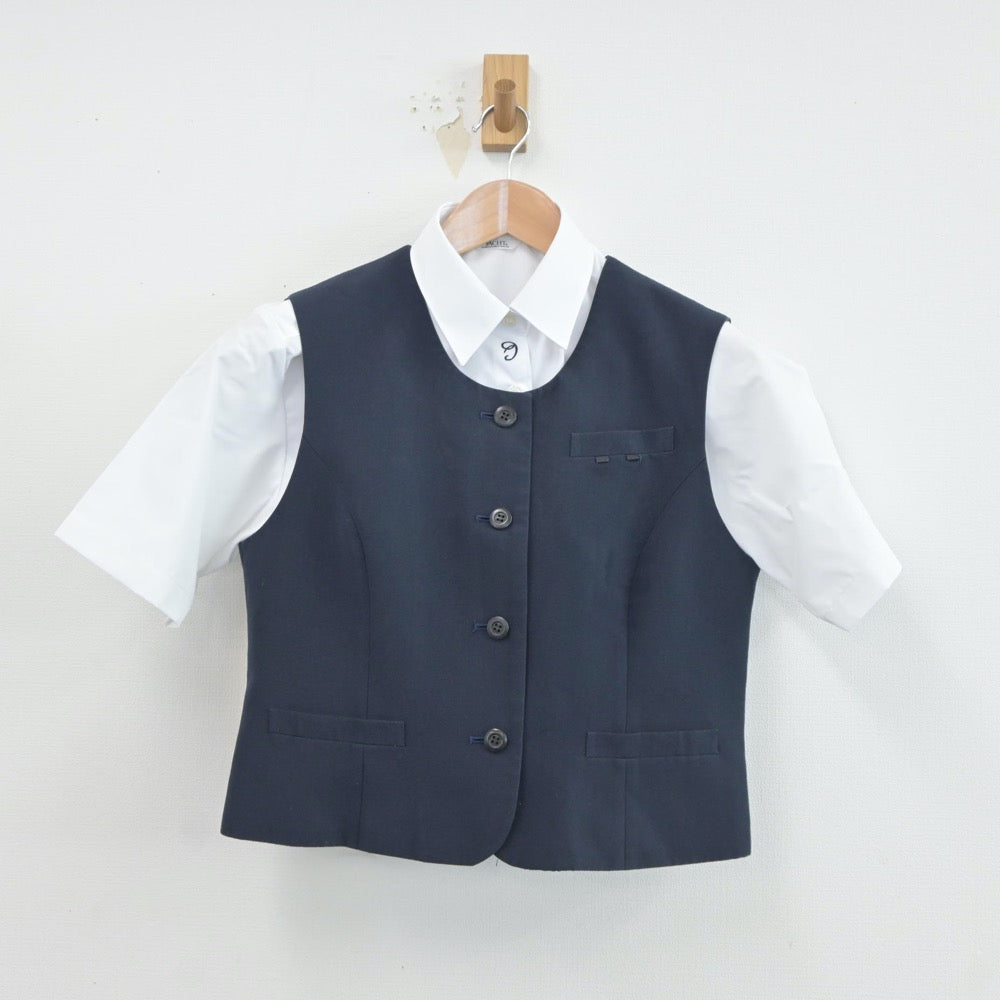 【中古制服】岩手県 一関第一高等学校 女子制服 2点(ベスト・シャツ)sf020683【リサイクル学生服】 中古制服通販パレイド