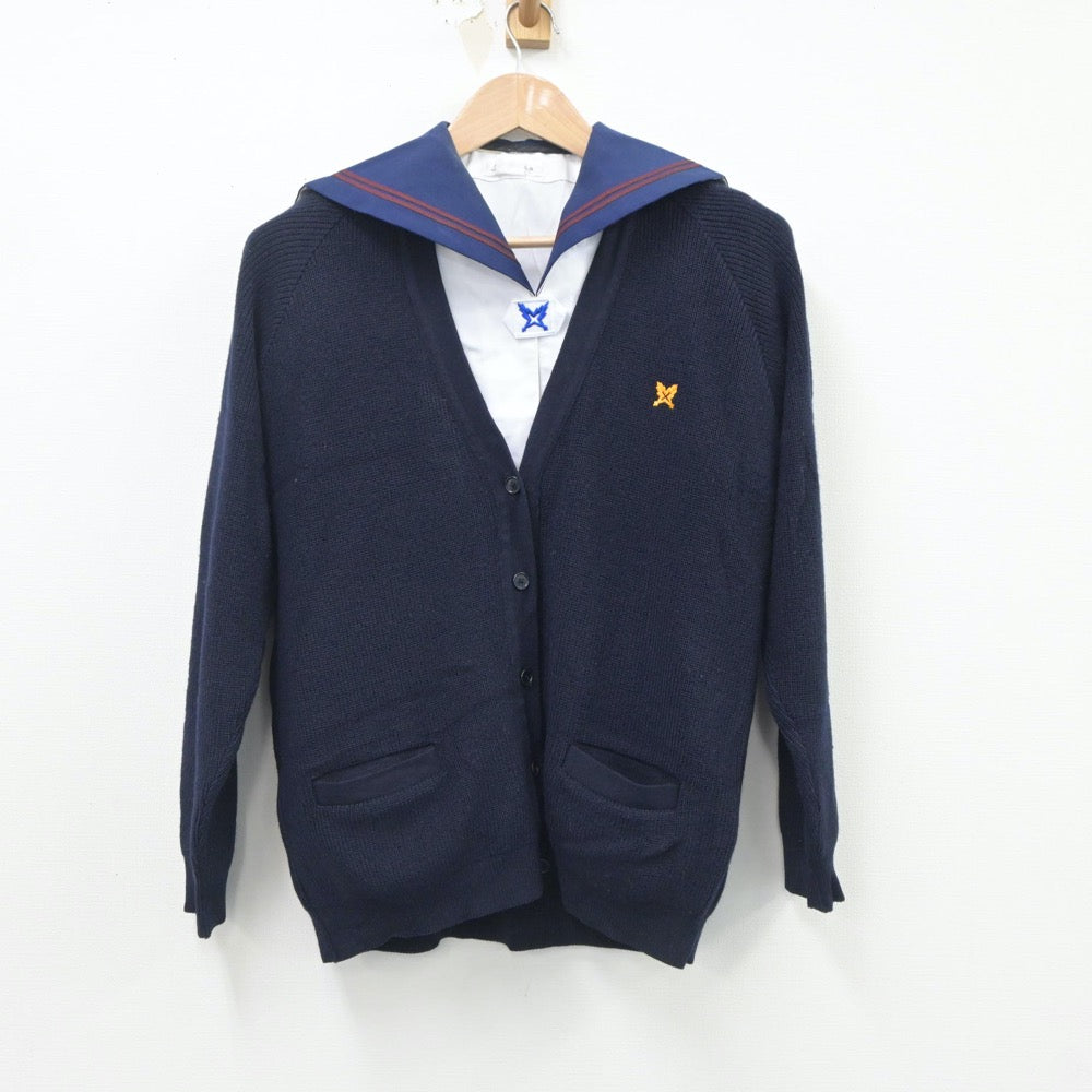 【中古制服】鳥取県 米子東高等学校 女子制服 2点（ニット・セーラー服）sf020793【リサイクル学生服】 中古制服通販パレイド