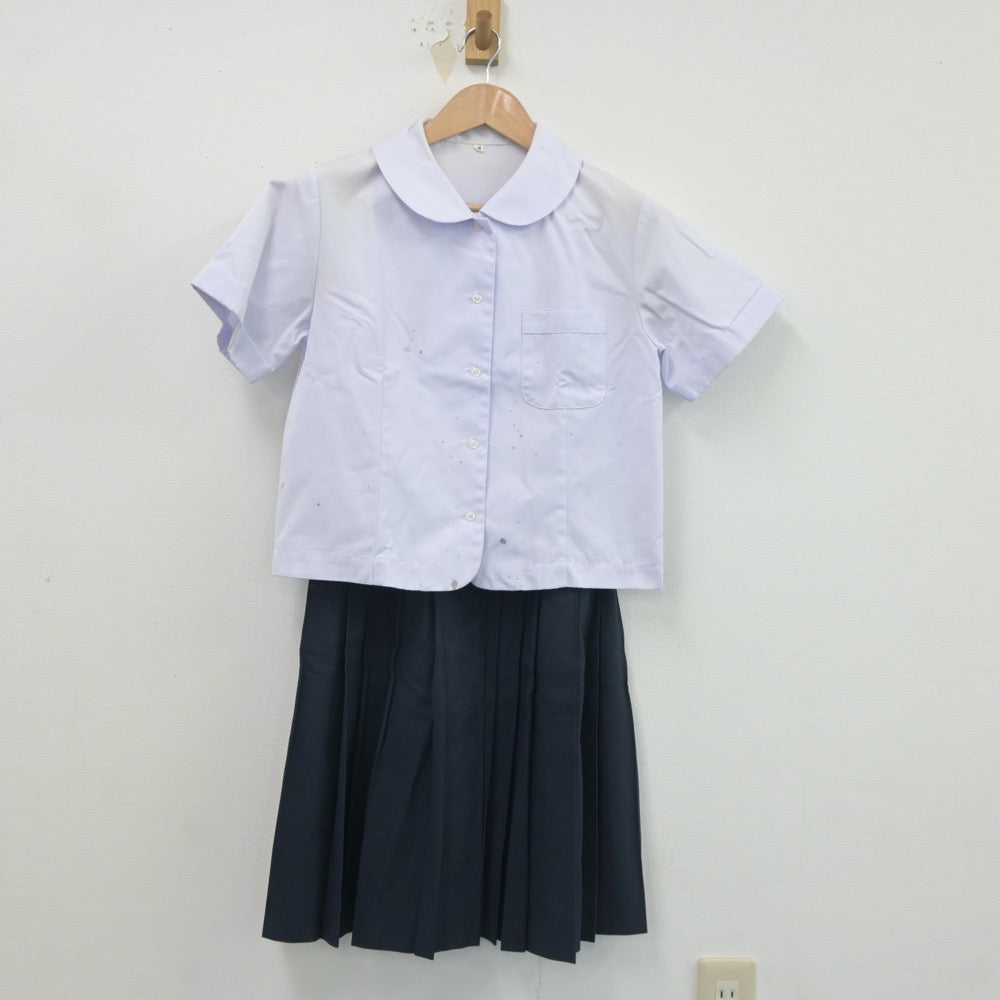 【中古制服】大阪府 河南高等学校 女子制服 2点（セーラー服・スカート）sf020841【リサイクル学生服】 中古制服通販パレイド