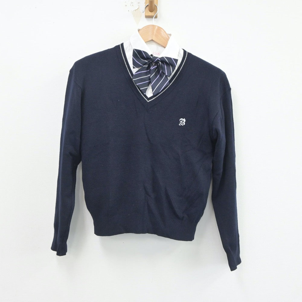【中古制服】埼玉県 武南高等学校 女子制服 3点(ニット・シャツ)sf020855【リサイクル学生服】 中古制服通販パレイド