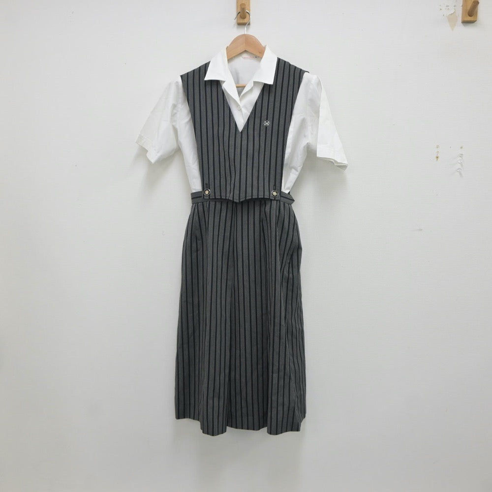 【中古制服】栃木県 栃木県立小山高等学校 女子制服 3点（シャツ・ジャンパースカート）sf020878【リサイクル学生服】 中古制服通販パレイド