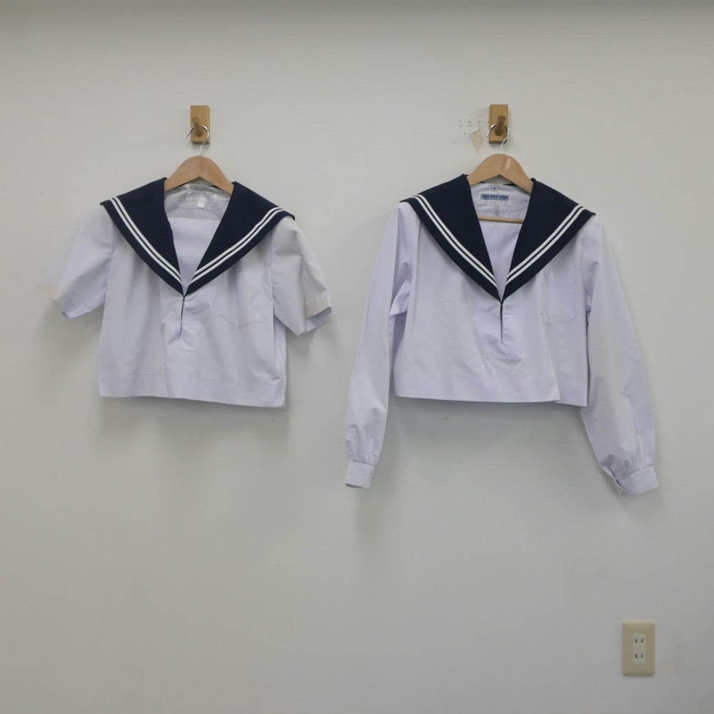 【中古制服】愛知県 西尾市立西尾中学校 女子制服 2点（セーラー服）sf020887【リサイクル学生服】 中古制服通販パレイド