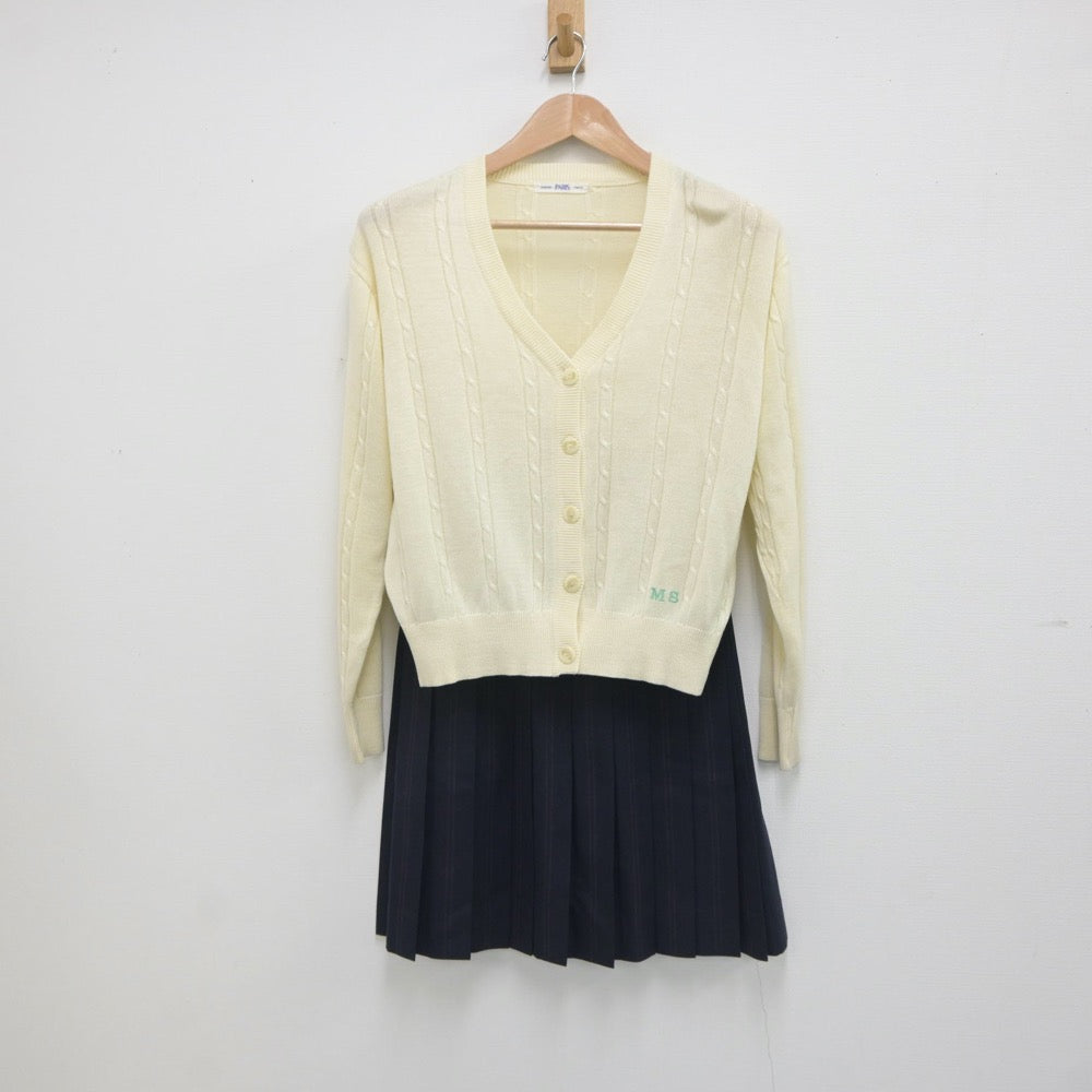 【中古制服】東京都 大妻中野高等学校 女子制服 2点（ニット・スカート）sf020897【リサイクル学生服】 中古制服通販パレイド