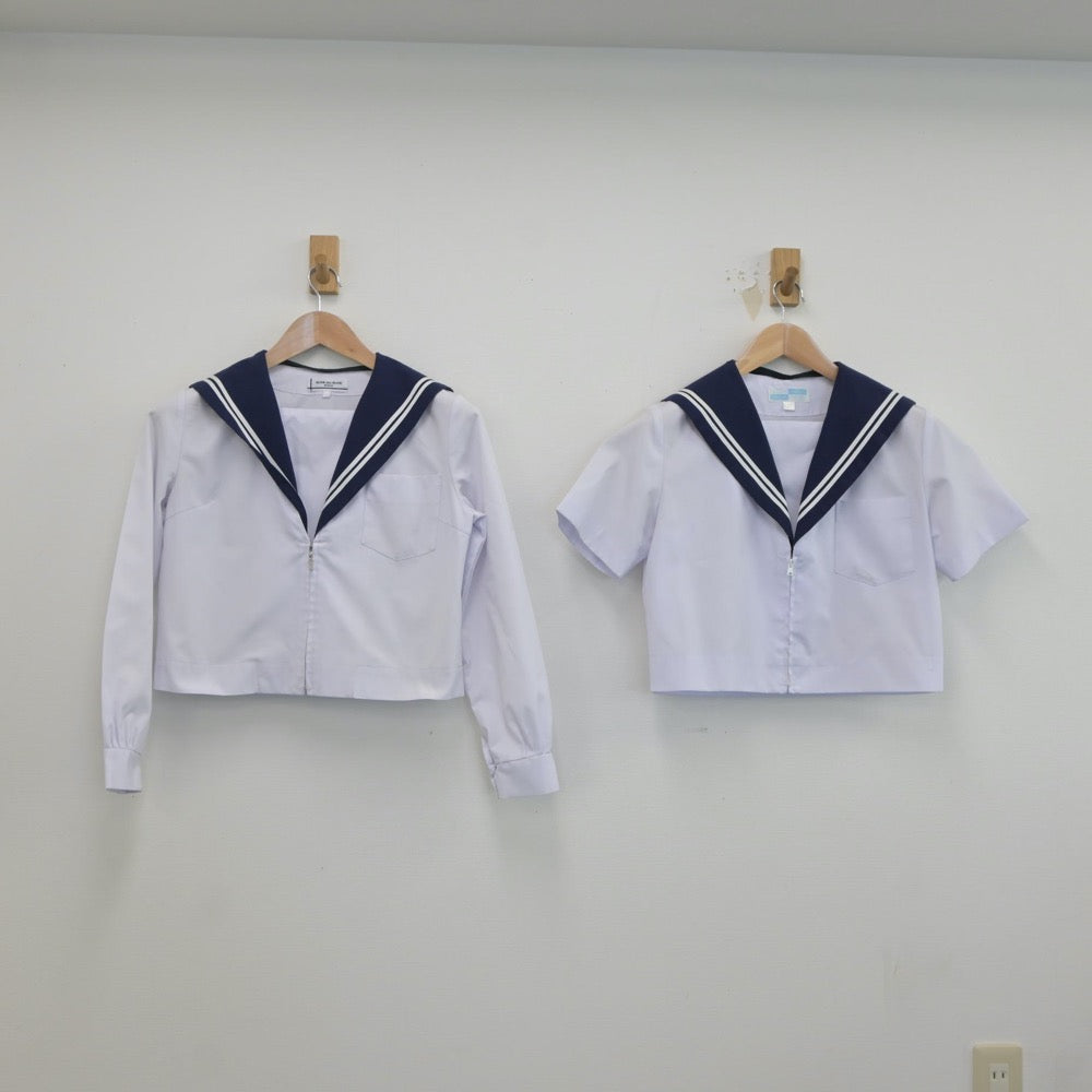 【中古制服】愛知県 八幡中学校 女子制服 2点（セーラー服・セーラー服）sf021087【リサイクル学生服】 中古制服通販パレイド