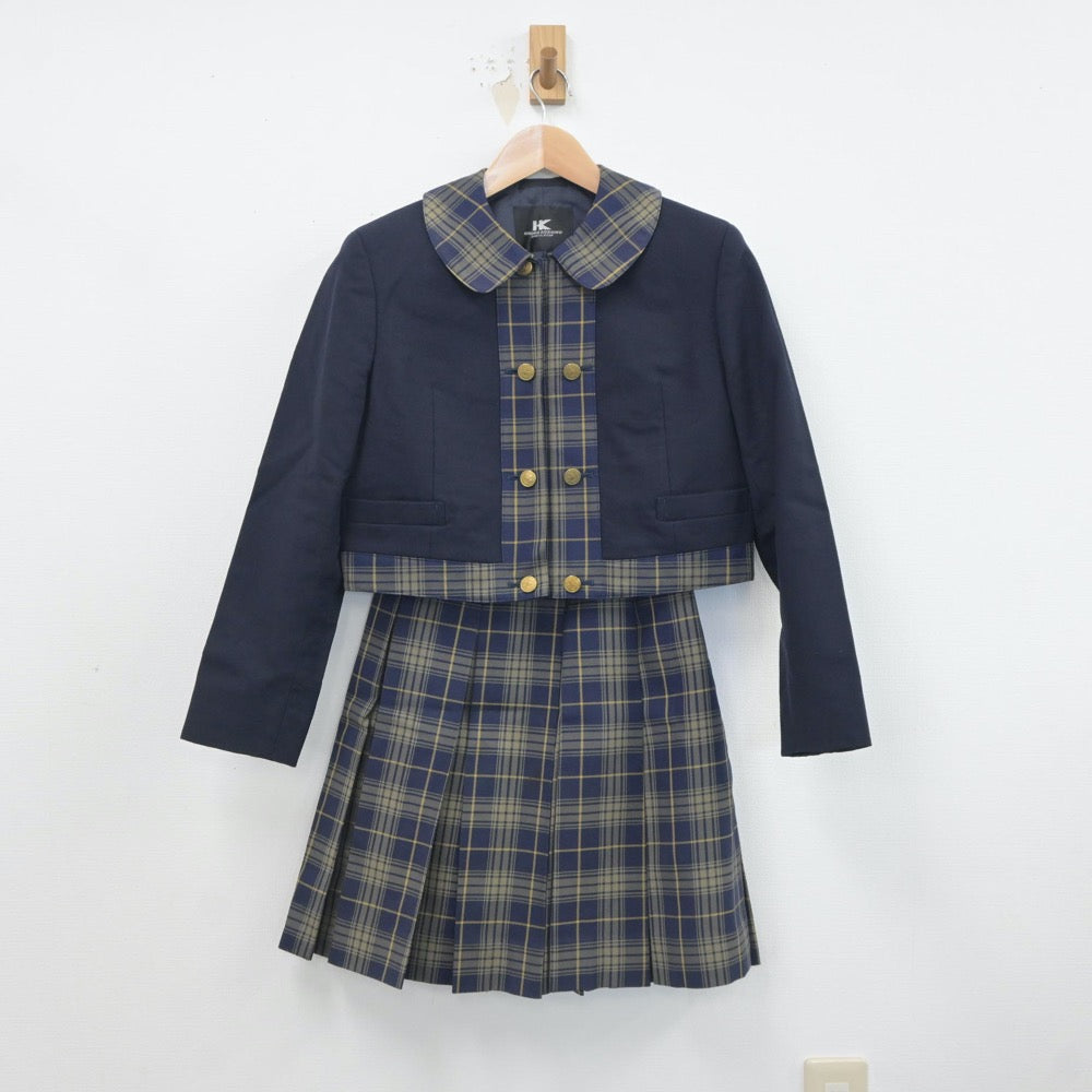 【中古制服】福岡県 福岡女子高等学校 女子制服 3点（ブレザー・ニット・スカート）sf021096【リサイクル学生服】 中古制服通販パレイド