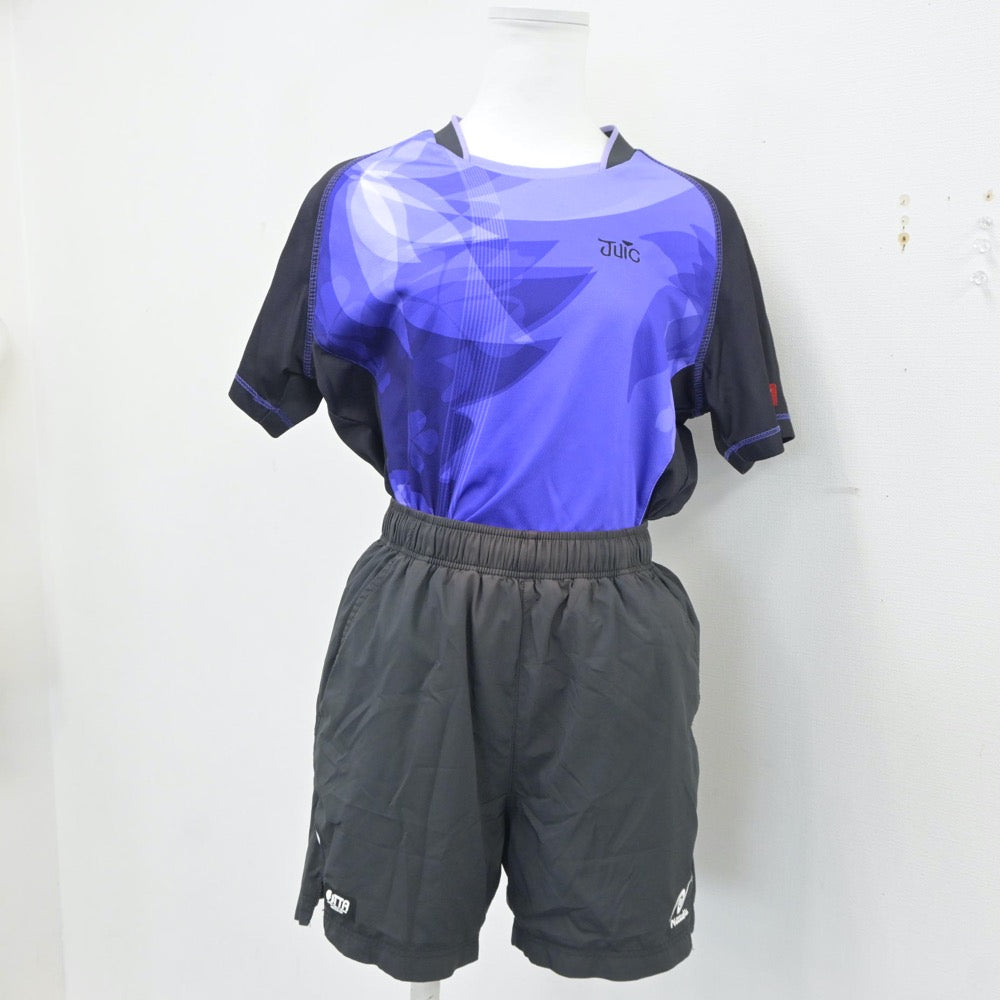 【中古制服】静岡県 沼津市立第五中学校卓球部ユニフォーム 女子制服 2点（部活ユニフォーム 上・部活ユニフォーム 下）sf021101