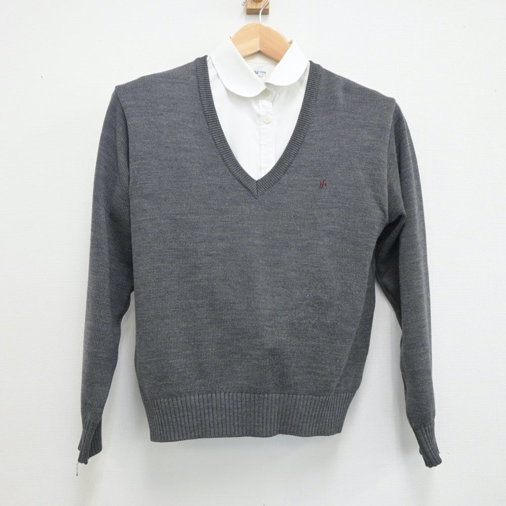 【中古制服】広島県 広島翔洋高等学校 女子制服 2点（シャツ・ニット）sf021177【リサイクル学生服】 中古制服通販パレイド