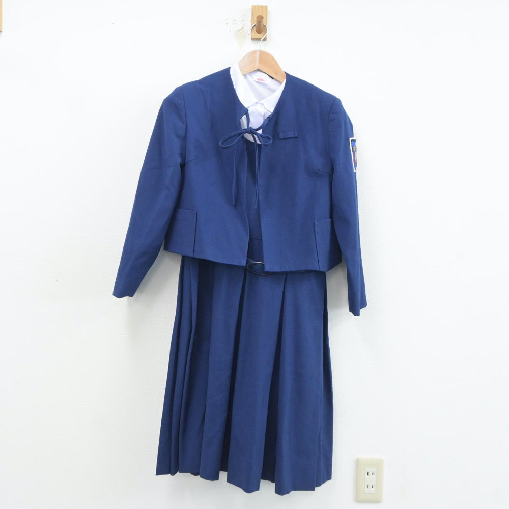 【中古制服】茨城県 茨城キリスト教学園中学校 女子制服 3点（ブレザー・シャツ・ジャンパースカート）sf021209【リサイクル学生服