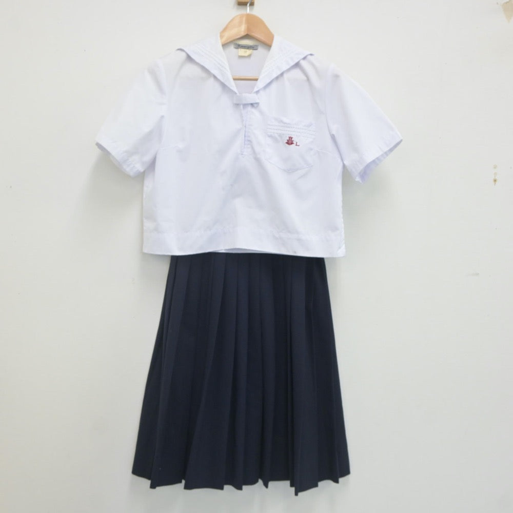 【中古制服】兵庫県 上郡高等学校 女子制服 2点（セーラー服・スカート）sf021548【リサイクル学生服】 中古制服通販パレイド