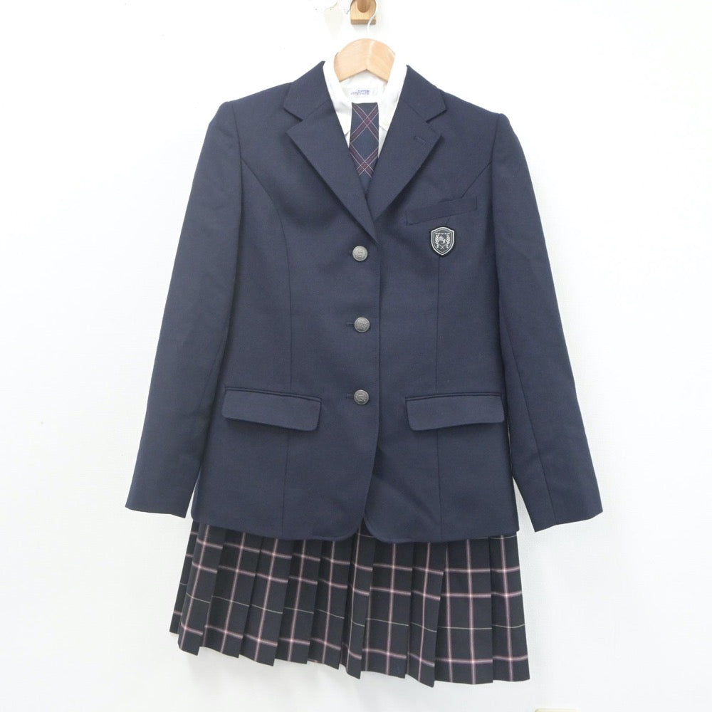 【中古制服】埼玉県 東京成徳大学深谷高等学校 女子制服 5点（ブレザー・シャツ・スカート）sf021586【リサイクル学生服】 中古制服