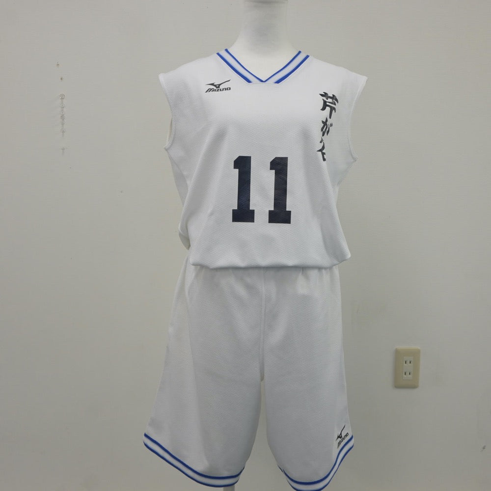 【中古制服】神奈川県 芹が谷中学校バスケットボール部ユニフォーム 女子制服 2点（部活ユニフォーム 上下）sf021671【リサイクル学生服