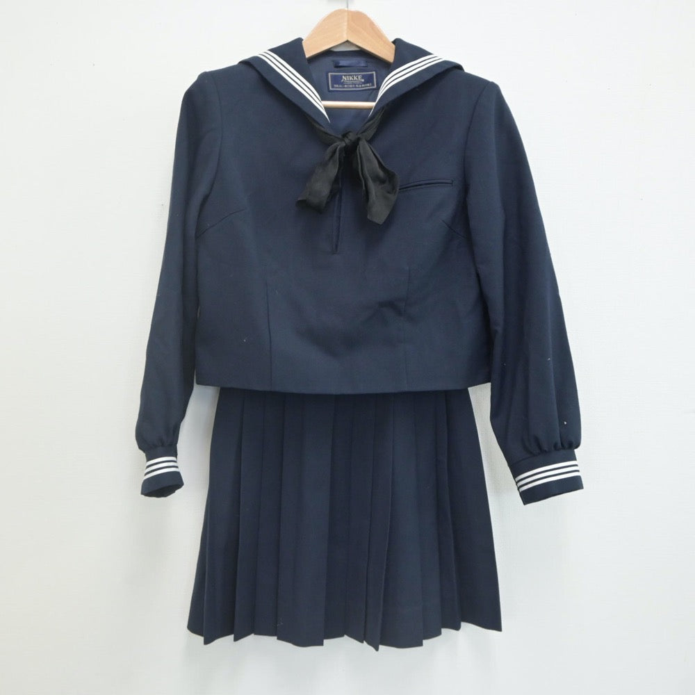 【中古制服】東京都 駒場高等学校 女子制服 3点（セーラー服・スカート）sf021738【リサイクル学生服】 中古制服通販パレイド