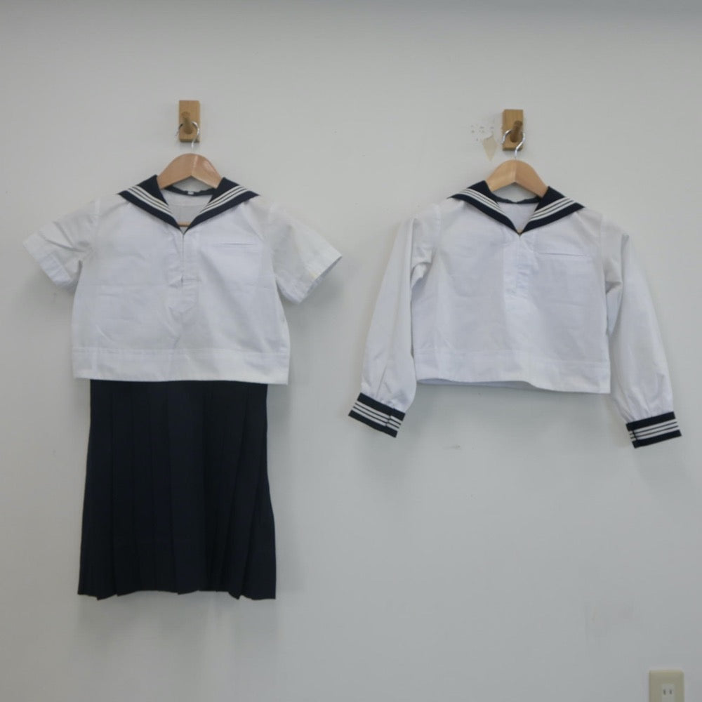 【中古制服】東京都 東京女学館中学校 女子制服 3点（セーラー服・セーラー服・ジャンパースカート）sf021882【リサイクル学生服