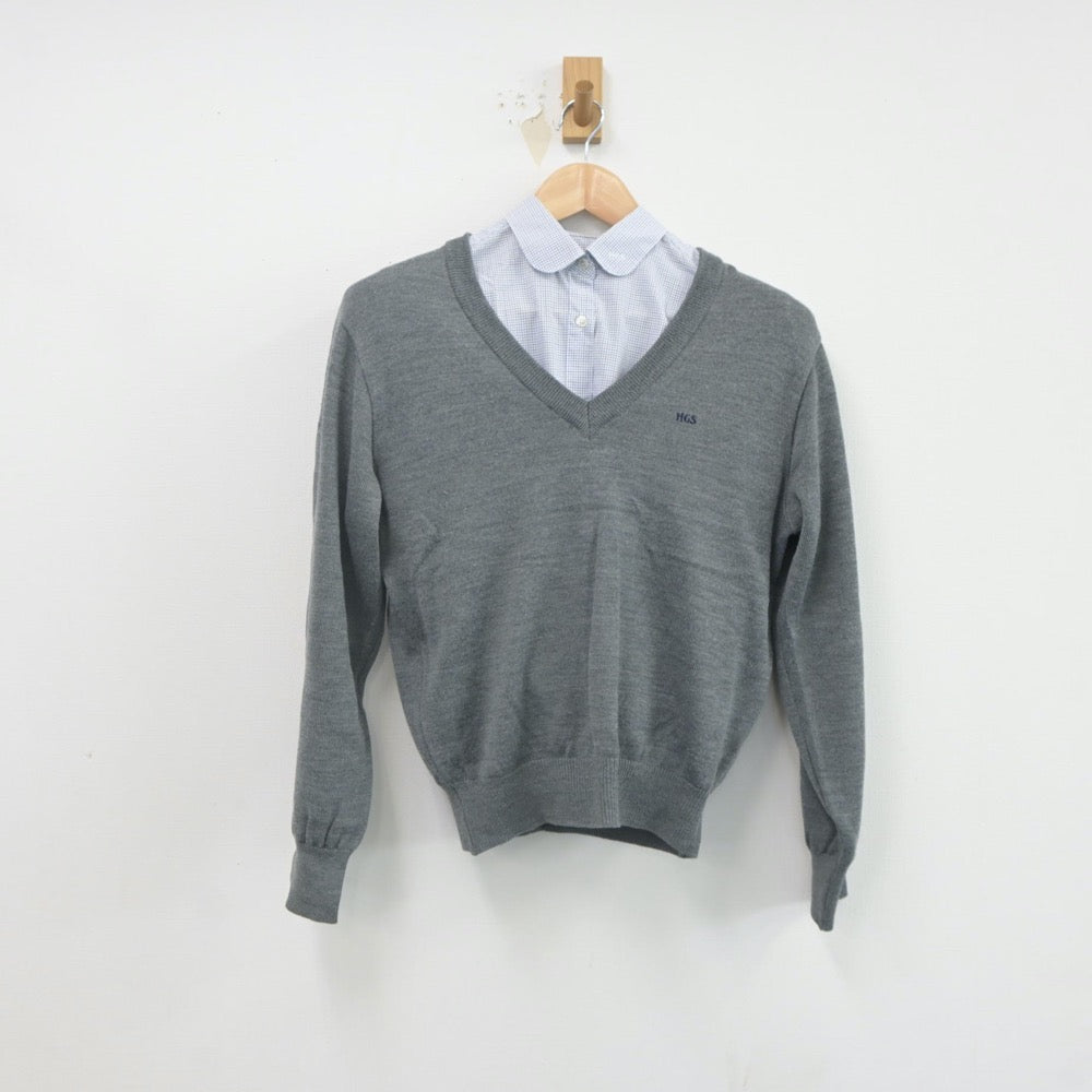 【中古制服】北海道 北海学園札幌高等学校 女子制服 3点（シャツ・ニット）sf021943【リサイクル学生服】 中古制服通販パレイド