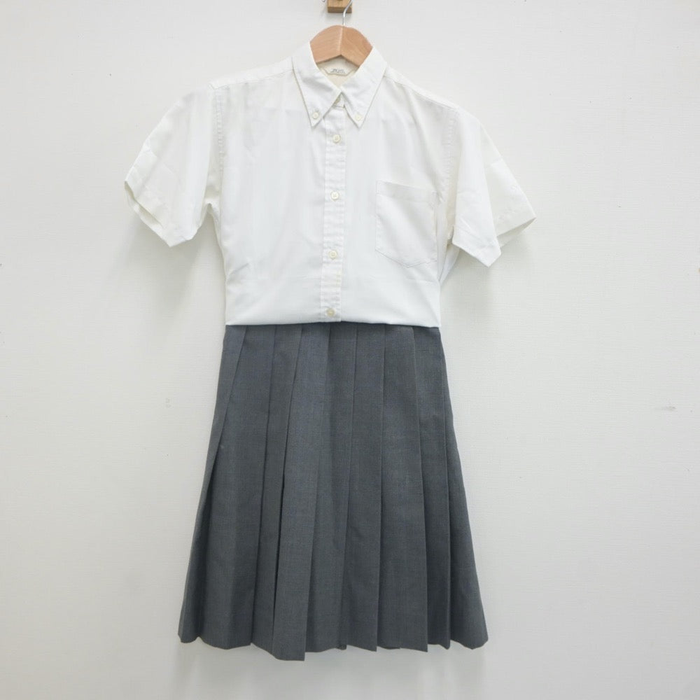 【中古制服】兵庫県 須磨学園高等学校 女子制服 2点（シャツ・スカート）sf022326【リサイクル学生服】 中古制服通販パレイド