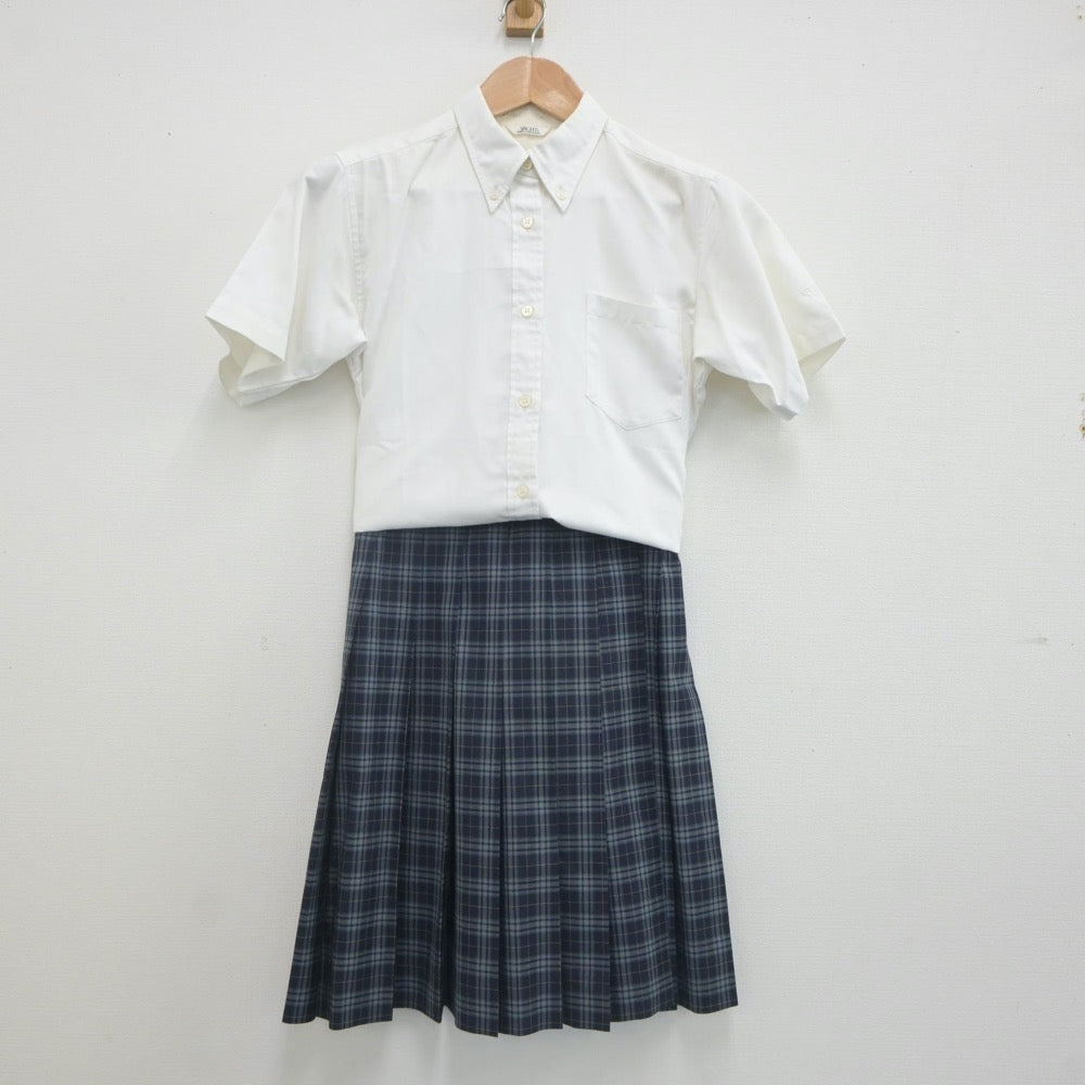 【中古制服】兵庫県 須磨学園高等学校 女子制服 2点（シャツ・スカート）sf022327【リサイクル学生服】 中古制服通販パレイド