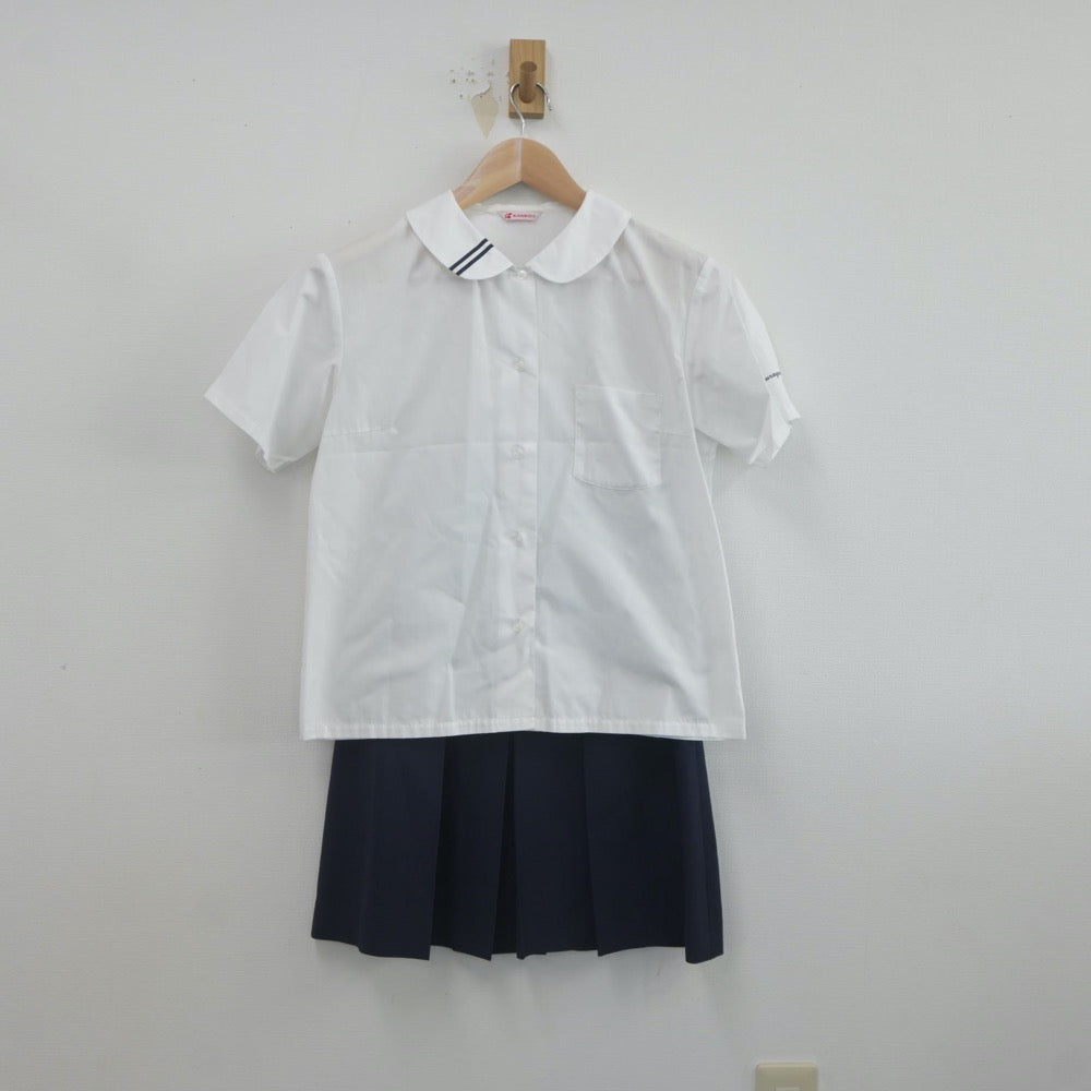 【中古制服】福島県 磐城桜が丘高等学校 女子制服 2点（シャツ・スカート）sf022375【リサイクル学生服】 中古制服通販パレイド