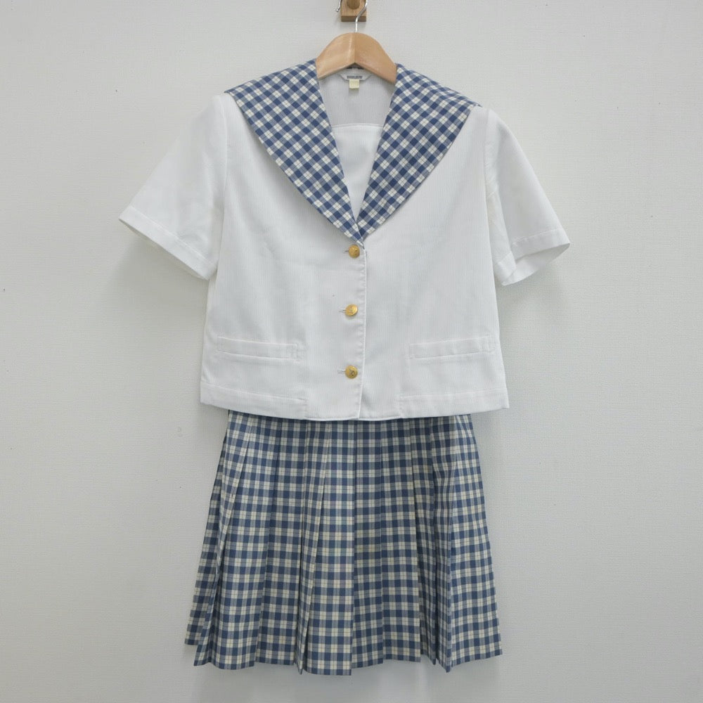 【中古制服】宮城県 聖和学園高等学校 女子制服 2点（セーラー服・スカート）sf022556【リサイクル学生服】 中古制服通販パレイド