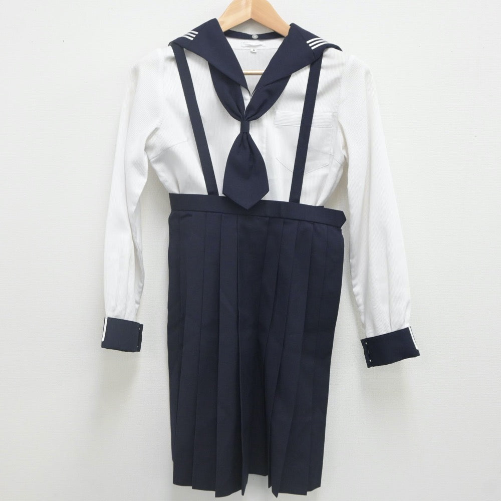 【中古制服】東京都 川村高等学校 女子制服 4点(セーラー服・スカート)sf022650【リサイクル学生服】 中古制服通販パレイド
