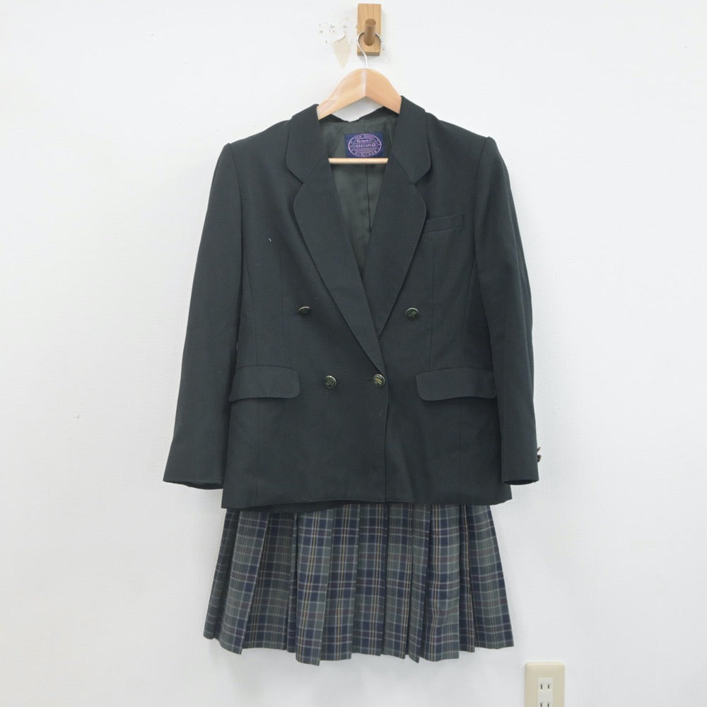 【中古制服】大阪府 狭山中学校 女子制服 3点（ブレザー・スカート）sf022776【リサイクル学生服】 中古制服通販パレイド