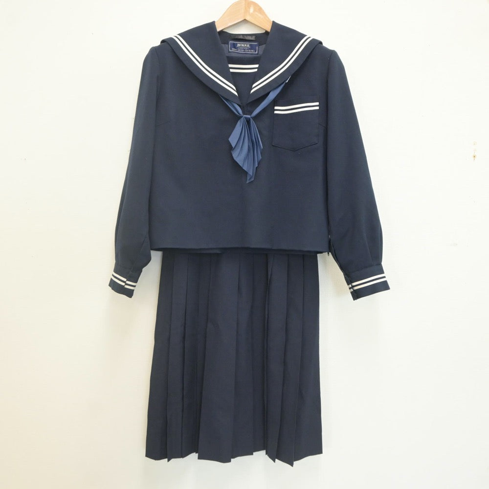 【中古制服】静岡県 和田中学校 女子制服 3点(セーラー服・スカート)sf022835【リサイクル学生服】 中古制服通販パレイド