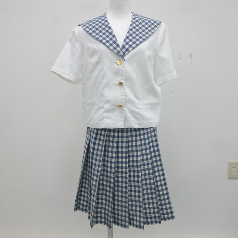 【中古制服】宮城県 聖和学園高等学校 女子制服 2点（セーラー服・スカート）sf023264【リサイクル学生服】 中古制服通販パレイド