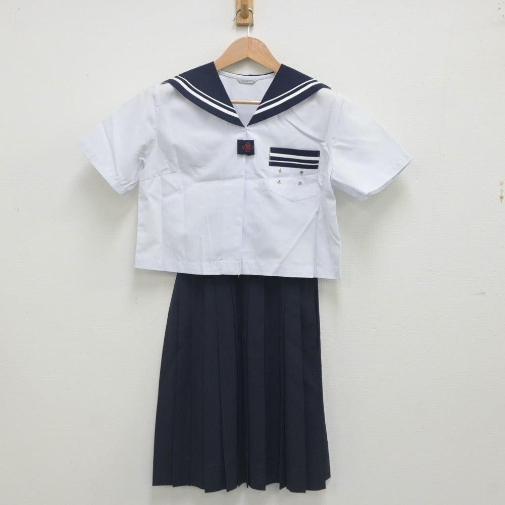 【中古制服】静岡県 浜松東部中学校 女子制服 3点（セーラー服・スカート・スカート）sf023313【リサイクル学生服】 中古制服通販パレイド