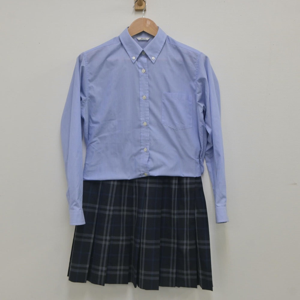 【中古制服】神奈川県 橘学苑高等学校 女子制服 3点（シャツ・スカート）sf023649【リサイクル学生服】 中古制服通販パレイド