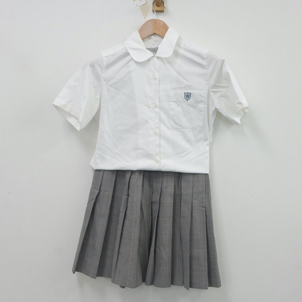 【中古制服】福岡県 西南学院高等学校 女子制服 3点（シャツ・スカート）sf023663【リサイクル学生服】 中古制服通販パレイド