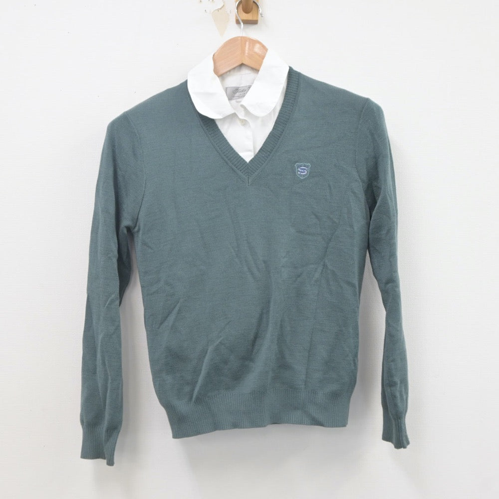 【中古制服】福岡県 西南学院高等学校 女子制服 2点（ニット・シャツ）sf023664【リサイクル学生服】 中古制服通販パレイド