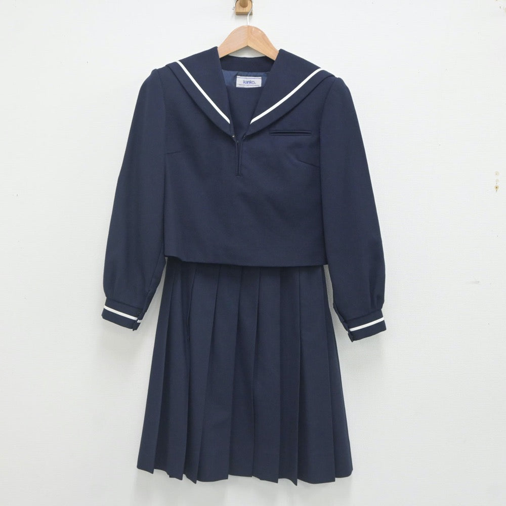 【中古制服】福島県 古殿中学校 女子制服 2点（セーラー服・スカート）sf023715【リサイクル学生服】 中古制服通販パレイド