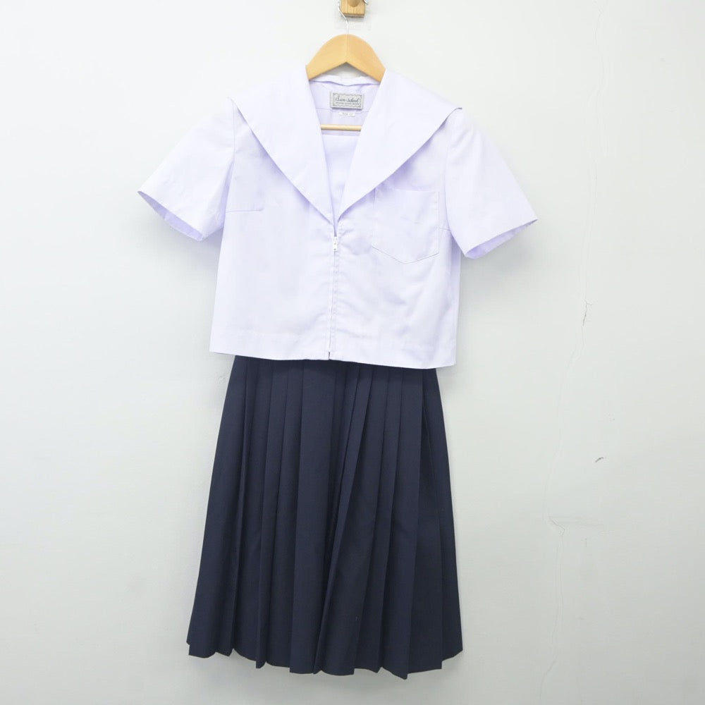 【中古制服】愛知県 名古屋市立明豊中学校 女子制服 2点(セーラー服・スカート)sf023902【リサイクル学生服】 中古制服通販パレイド
